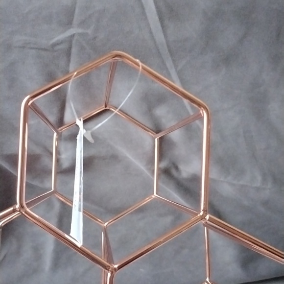 Elle Decor | Other | Elle Decor Hexagon Rose Gold Wine Rack | Poshmark